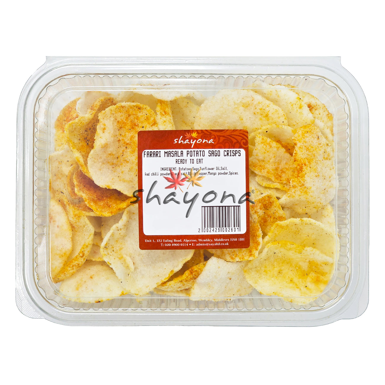 Shayona Farari Masala Potato Sago Crisps – Shayona UK