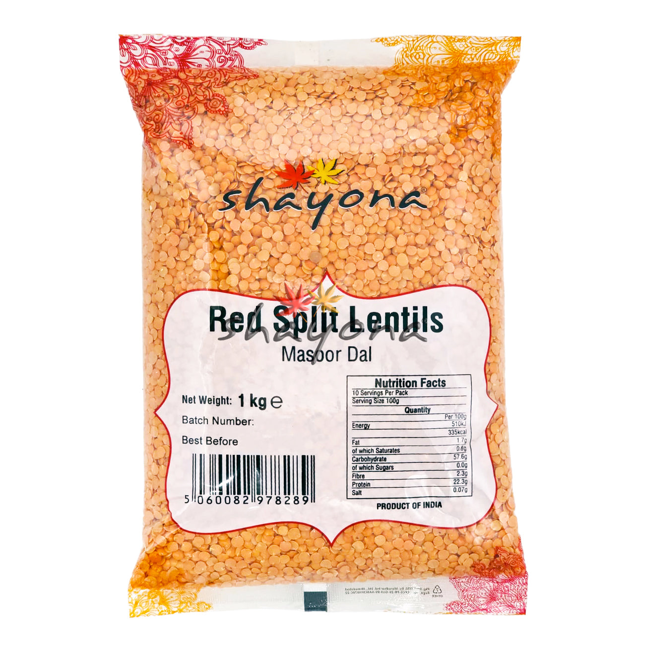 Shayona Red Split Lentils – Shayona UK